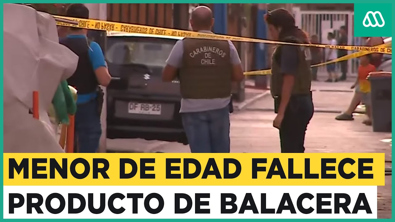 Menor de edad fallece tras balacera en Maipú: Sujeto le disparó a cinco personas