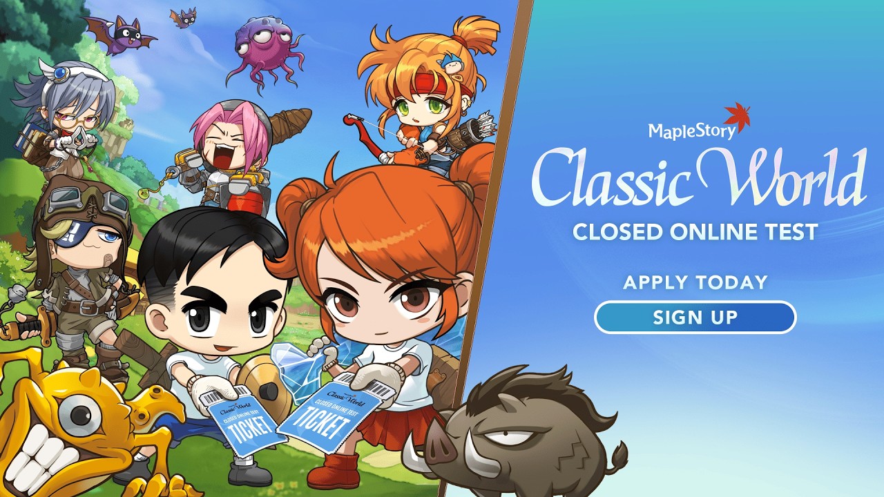 Closed Online Test Signup | Global MapleStory Classic World