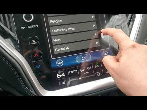 Subaru SiriusXM Controls and Free Trial Period Overview