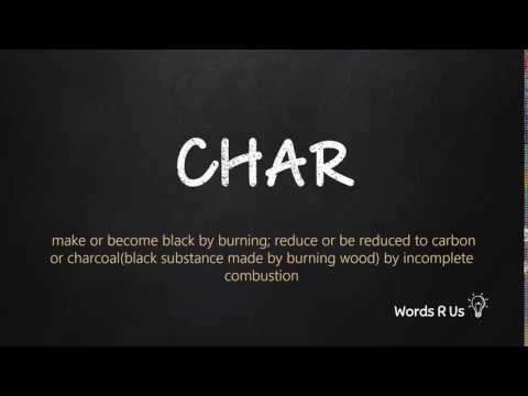 How to Pronounce CHAR in American English