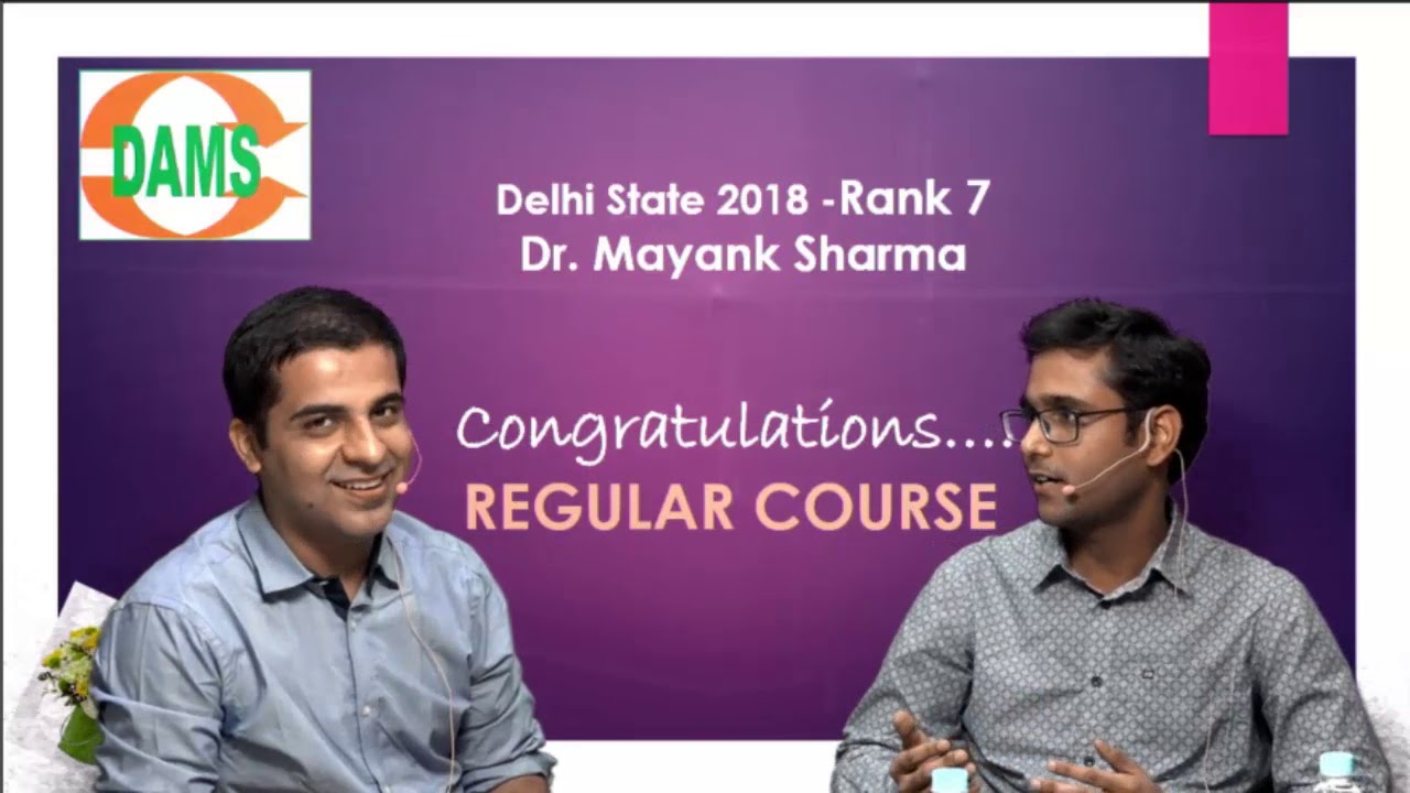 Meet # DAMS  #Dental #MDS student Dr Mayank Sharma Delhi State Rank 7 #damsrocks