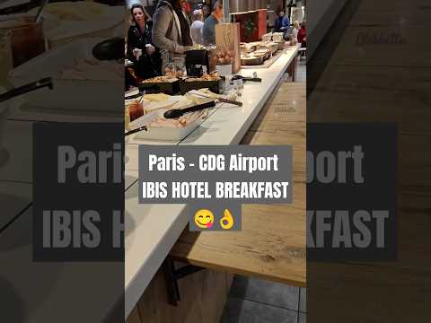 What’s on the Menu?😋 Ibis Paris CDG Airport Breakfast Vibes! #foodie #France #olekkettu #shortsviral
