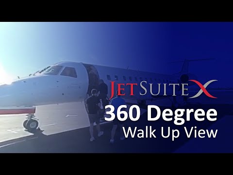 Jetsuite X from Concord (CCR) to Burbank (BUR) | 360 View of the Walk Up to the Plane | JSX