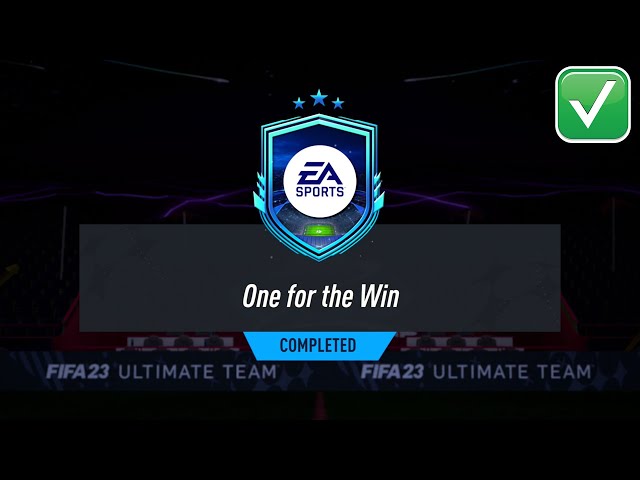 FIFA 23 Ultimate Team One for the Win SBC