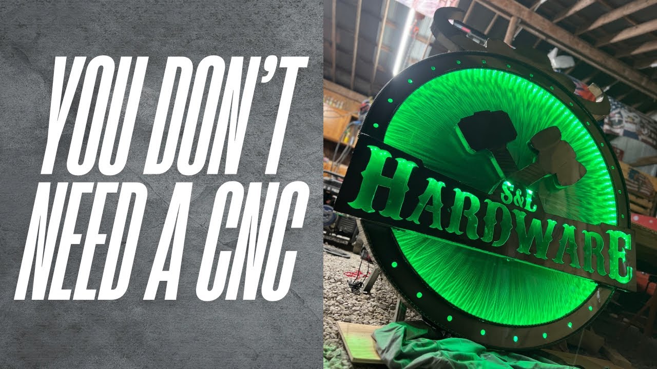 No CNC required to build metal signs!