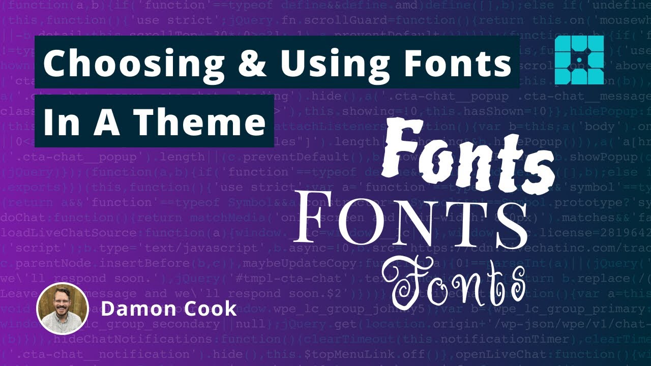 Choosing and using fonts in a WordPress theme