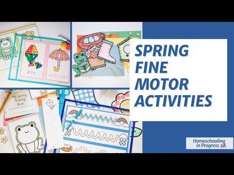 Spring Fine Motor Activities for Preschool & Kindergarten