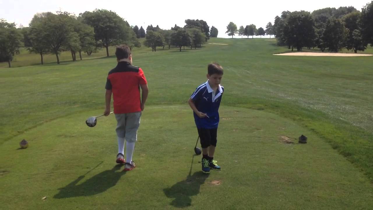 Finishing up at Katke Golf Course