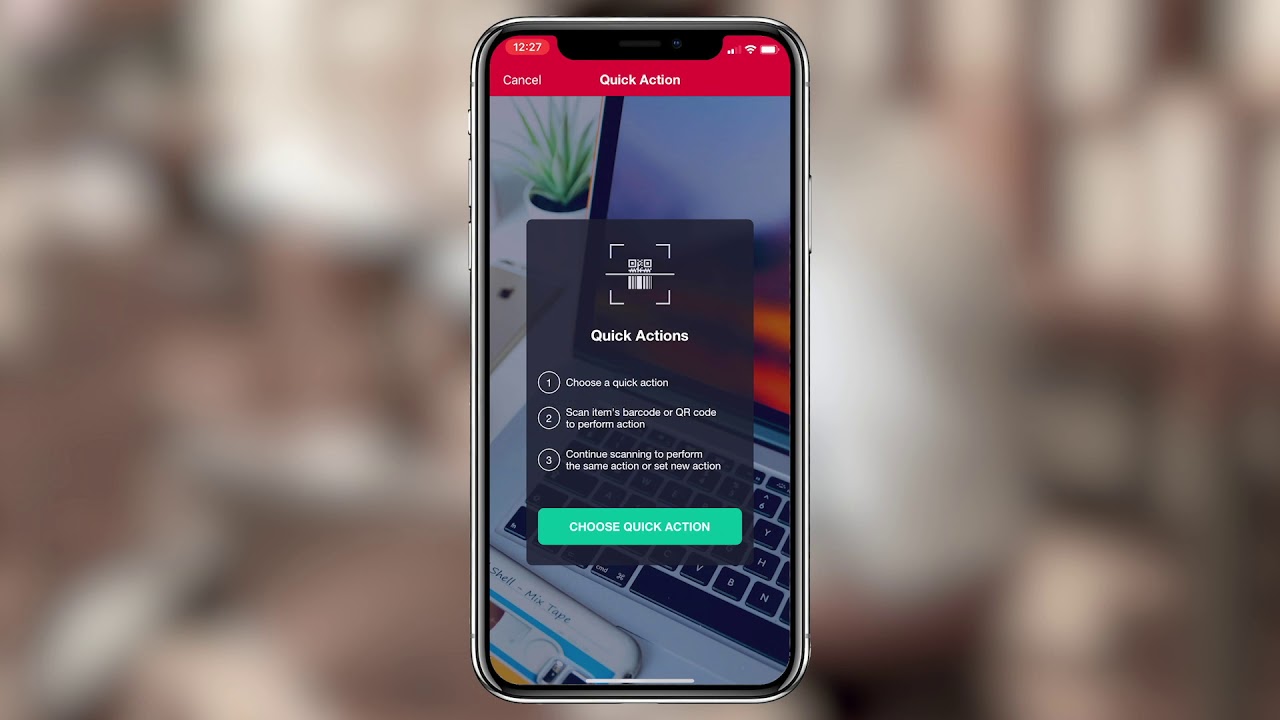 Sortly: Checking out inventory
