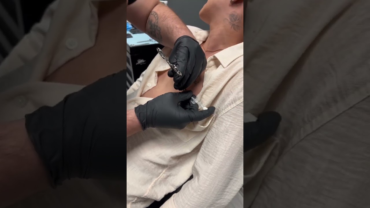 How to do a Nipple piercing? #nipplepiercing #traguspiercing #helixpiercing