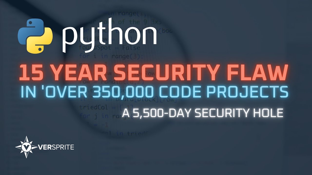 Python Pickle Module: Python 15-Year Tarfile Flaw in Over 350,000 Code Projects