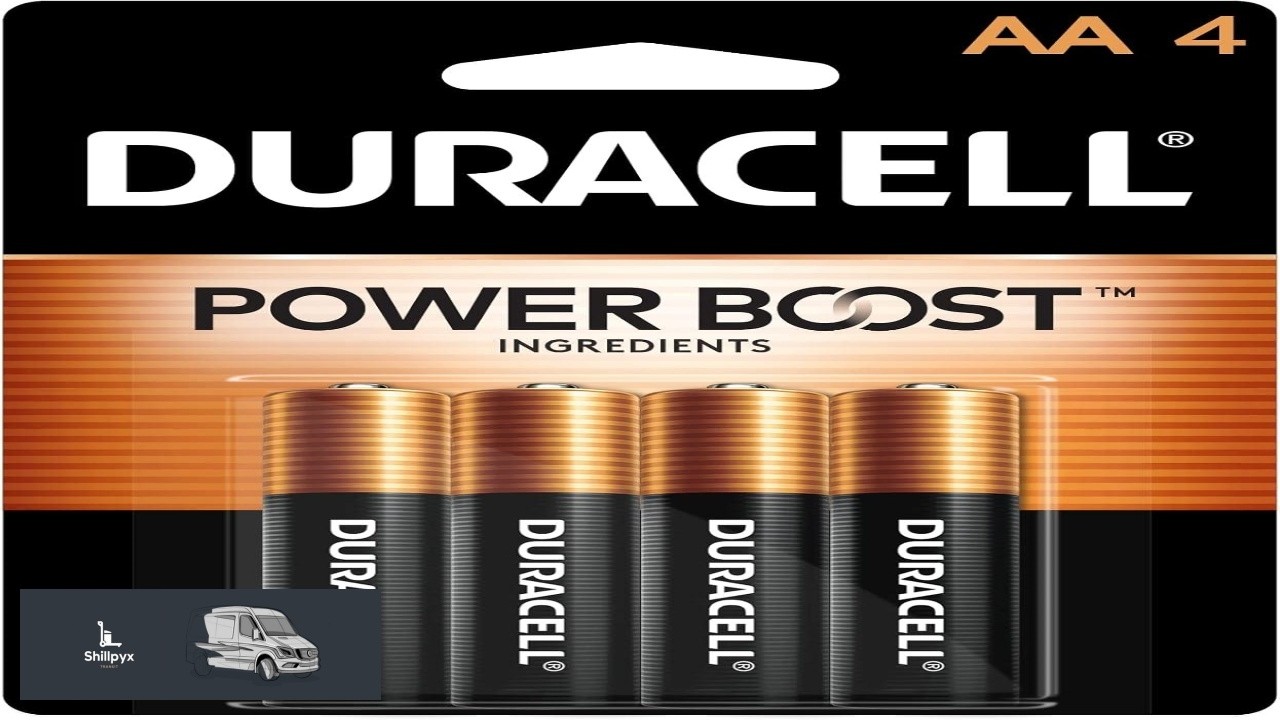 Duracell Coppertop Double AA Batteries with Power Boost Ingredients 4 Count (Pack