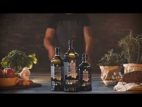 ATLAS Organic Cold Press Extra Virgin Olive Oil with Polyphenol Rich from Morocco – Bruschetta Dish