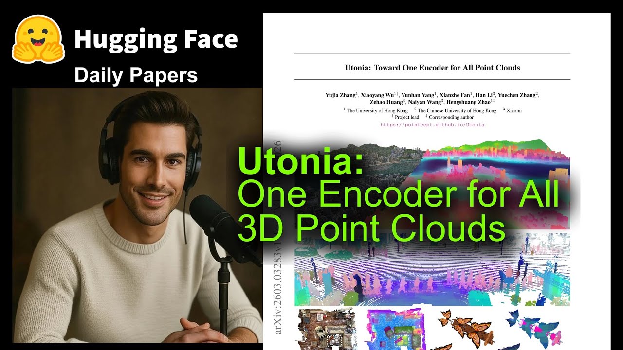 Utonia: One Encoder for All 3D Point Clouds