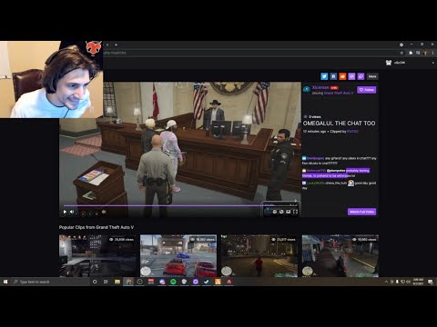 xQc Reacts to Cop Metagaming to Stop Him from Escaping...