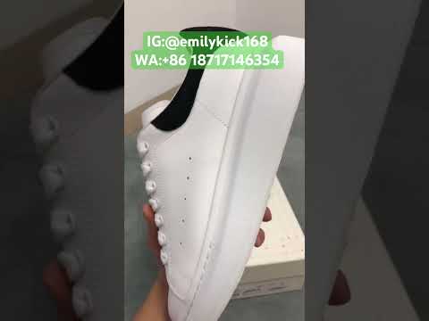 The classic white and black McQueen shoes #sneakers #mcqueen