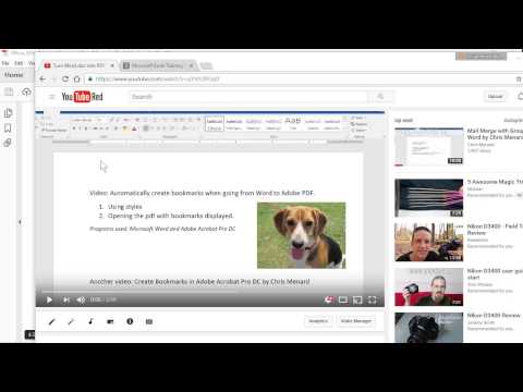 Create bookmarks in Adobe Acrobat Pro by Chris Menard