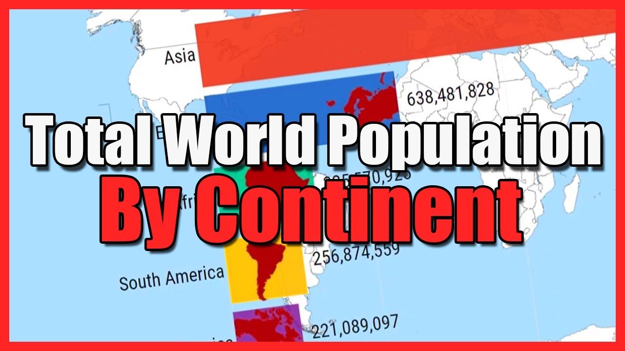 Total World Population By Continent (10000 BC-2021)