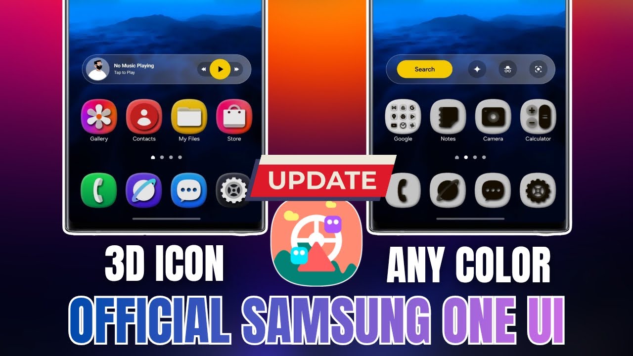 Create Official One UI 3D Icon Pack On Samsung Devices