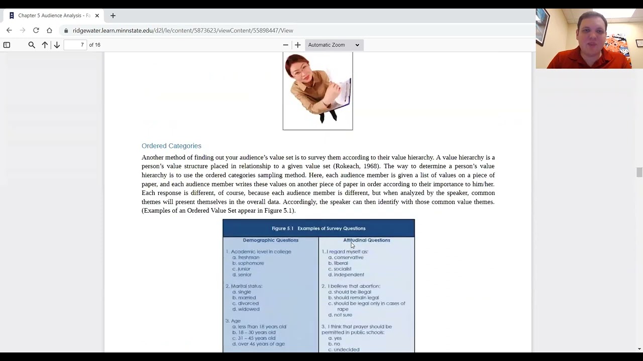 Public Speaking Project | Chapter 5 Overview | Audience Analysis