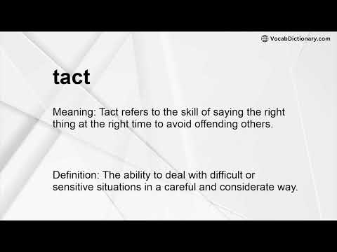 tact Meaning