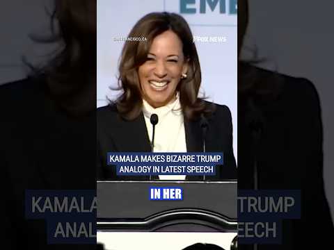 Kamala Harris giddily talks about elephants in anti-Trump speech #shorts #trump #foxnews #news #fox