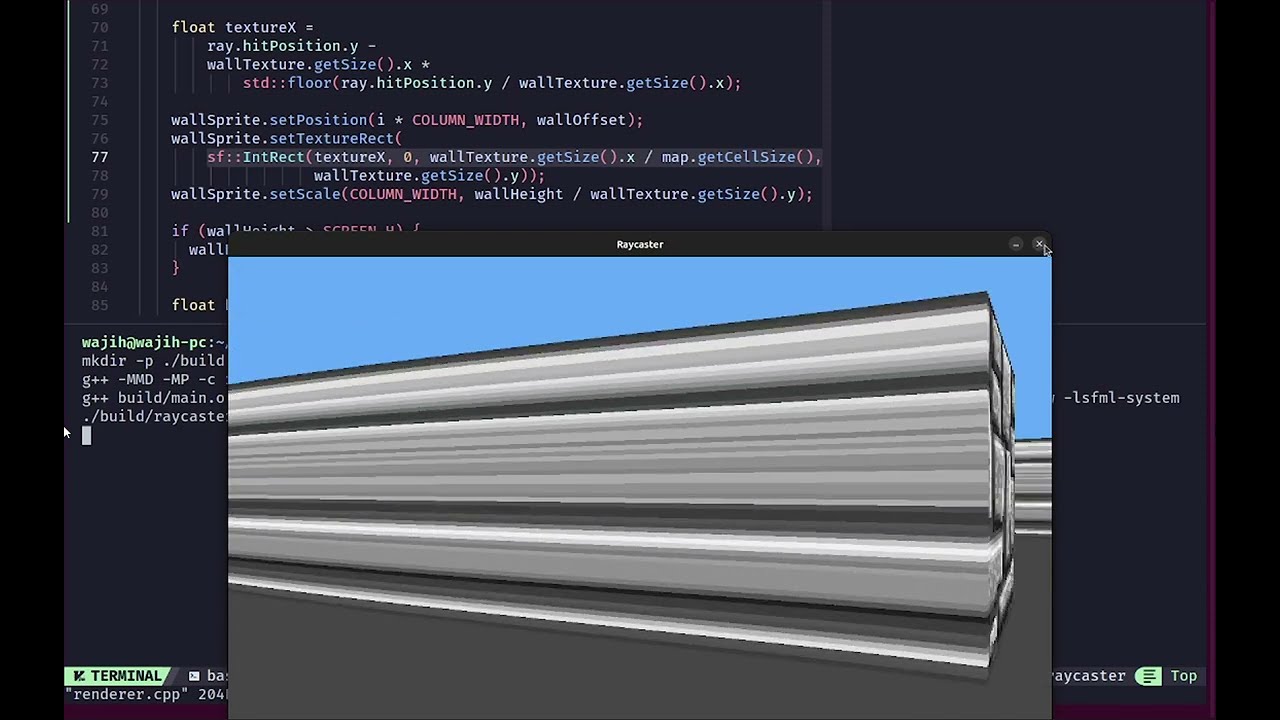 Raycasting in C++ #17 | Finalizing Textured Walls