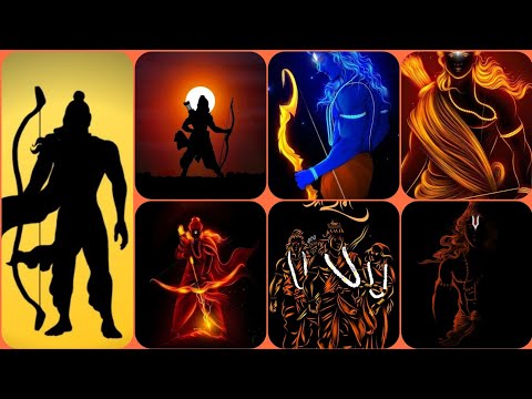 Jai shree ram Black Hd photo|| shree ram images ||Jai shree ram wallpaper 2024 ||Black Hd wallpaper