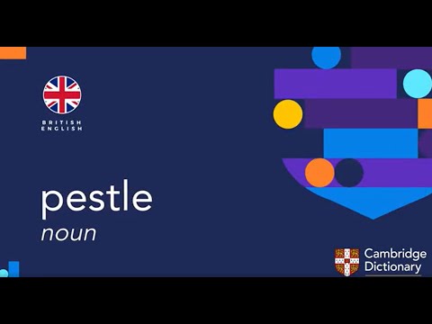 How to pronounce pestle | British English and American English pronunciation