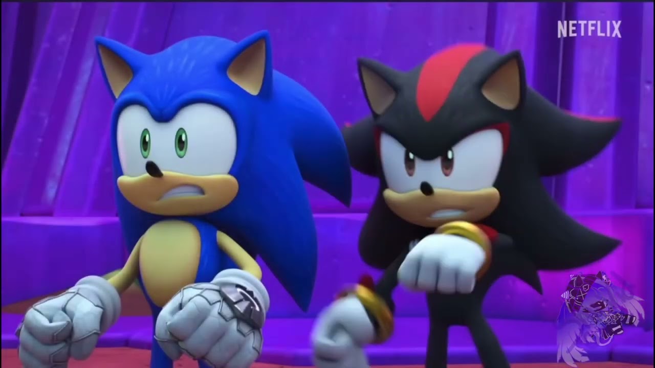 Shadow literally being big brother than Sonic