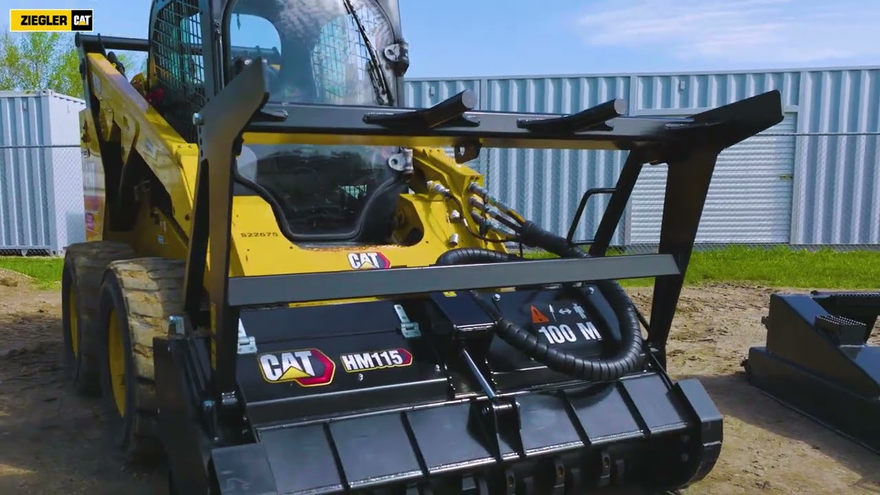 CAT HM115 Mulcher - 2022 Ziegler Spring Attachment Videos Land Management