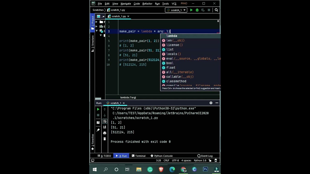 #shorts #Programming #python exercise return a list  using a function in python