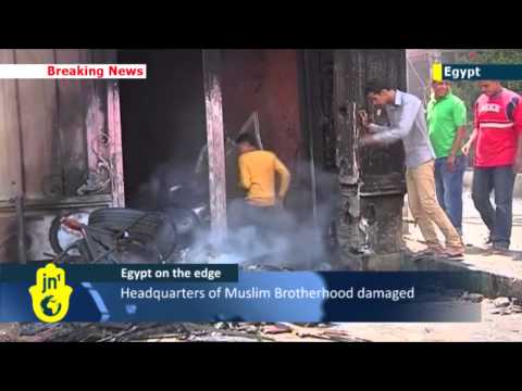 Egypt Protests: Anti-Morsi mob ransacks Muslim Brotherhood headquarters ...