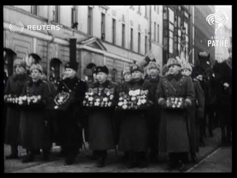 FINLAND: Funeral of Field Marshal Mannerheim (1951)