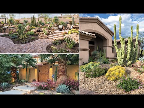 Top 40+ amazing front yard desert landscape ideas for your home