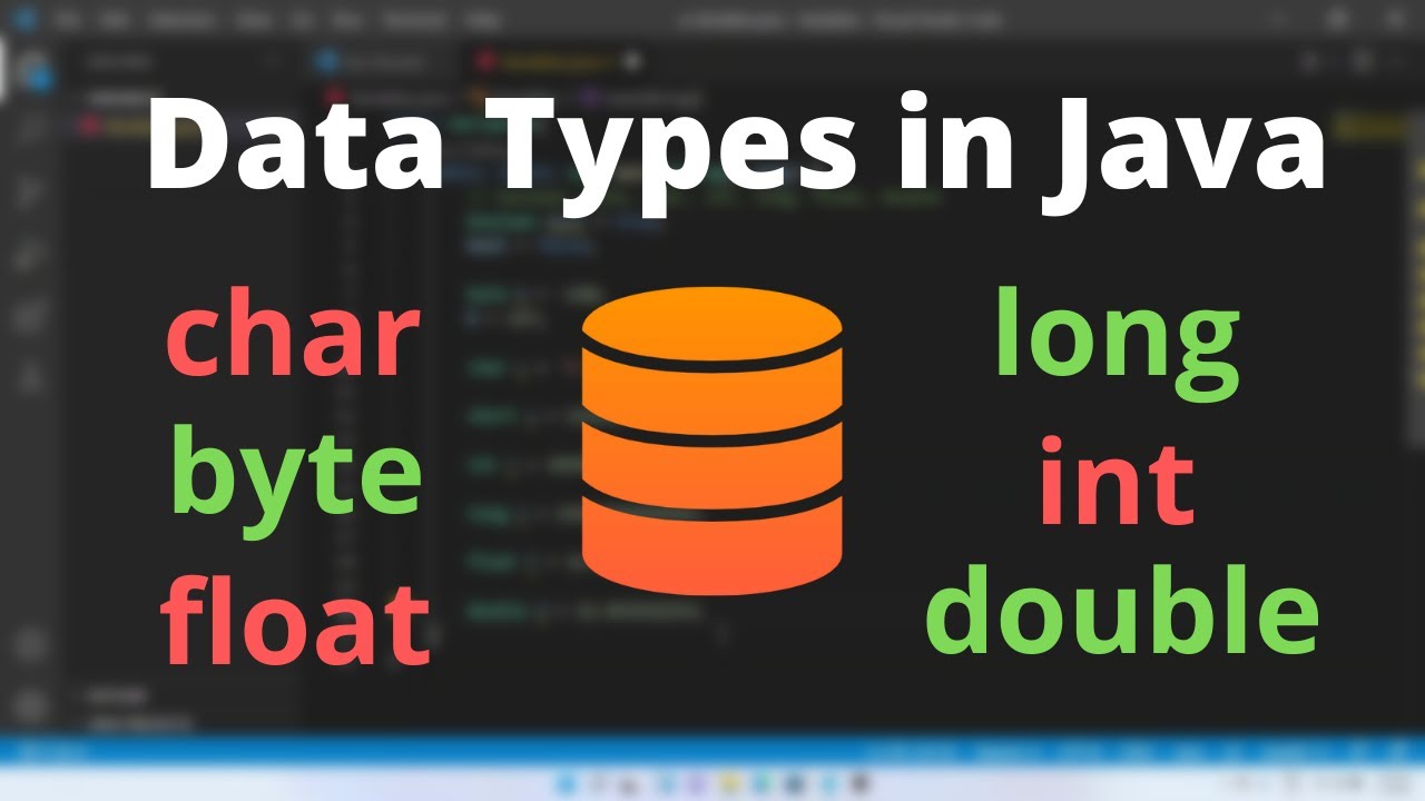 Data type in Java Programming in Visual Studio Code #Tutorial #Java