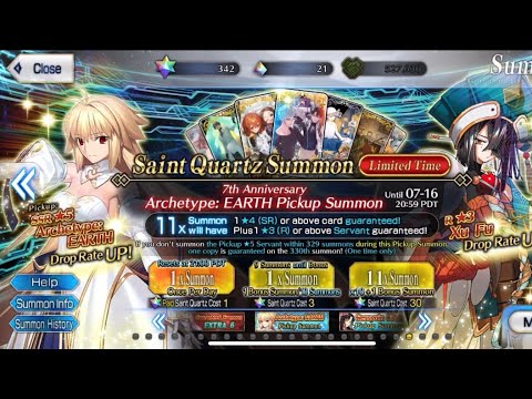 FGO NA 7th Anniversary Countdown Sessyoin Kiara (Moon Cancer) & Archetype Earth Summon | Spoof City