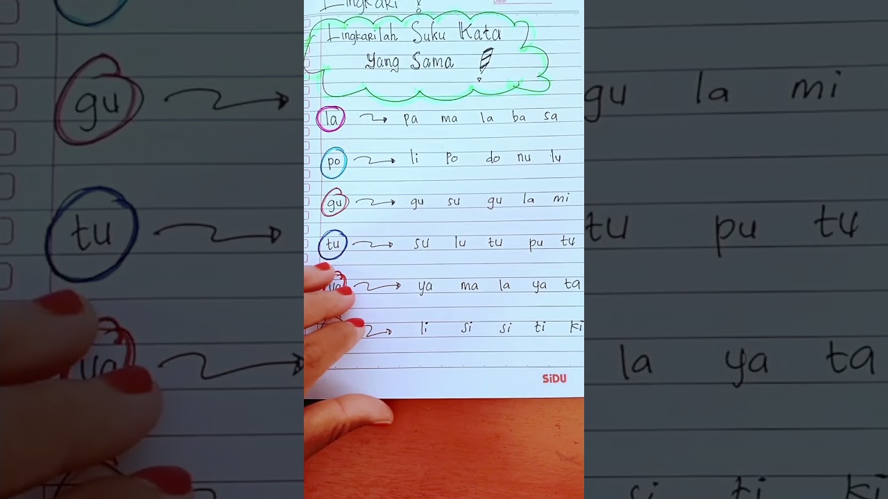 Worksheet anak Usia 4th - 5th 💜 #belajar #tk #paud