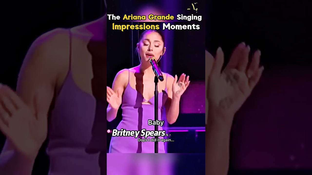 The Ariana Grande singing impressions moments 🥰 #celebrity #arianagrande #singing #shorts