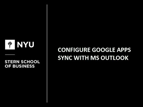 Configure Google Apps Sync With MS Outlook (2003/2007/2010/2013)
