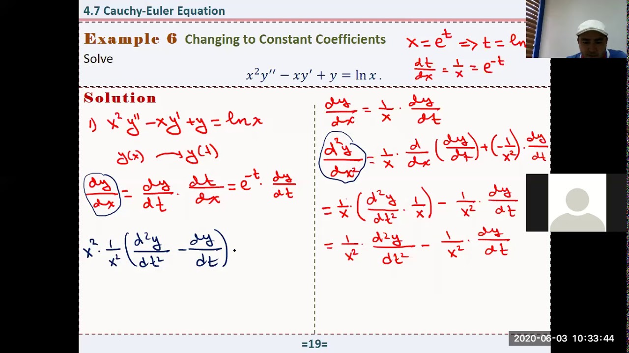 Cauchy Euler Equation-Example 6