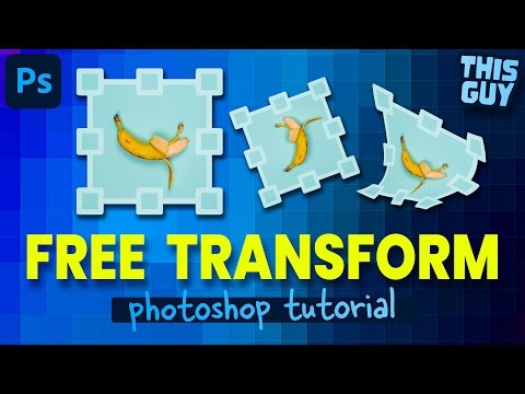 Use FREE TRANSFORM To Scale, Rotate & Warp Layers In Photoshop CC 2022