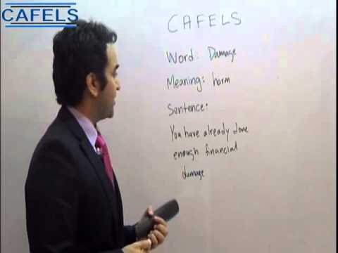 CAFELS (Basic English): Damage Meaning and Sentence in Urdu/Hindi-Canada Qualified