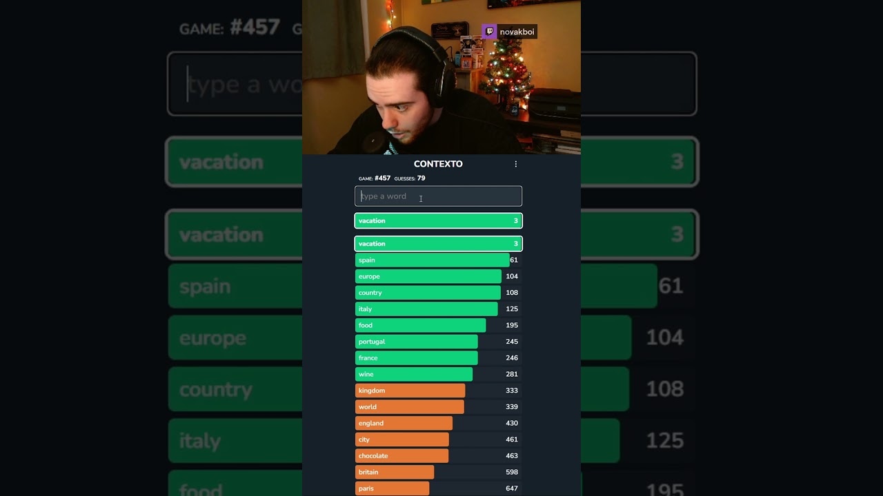 Guessing the Contexto on the first try | #clips #twitch