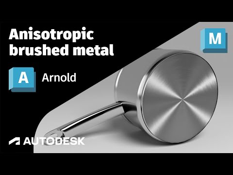 Arnold Tutorial – Create an anisotropic brushed metal shader in Arnold for Maya (GPU)