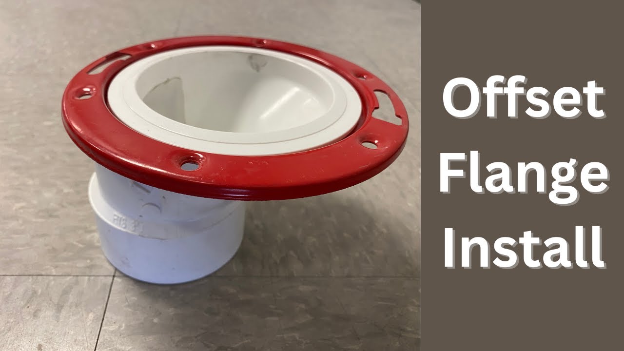Toilet Flange Repairs in Cement   Offset Toilet Flange
