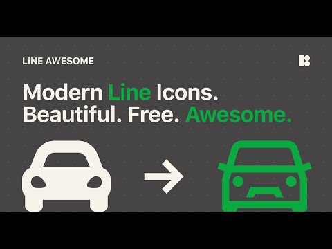 Line Awesome. 1380+ free line icons
