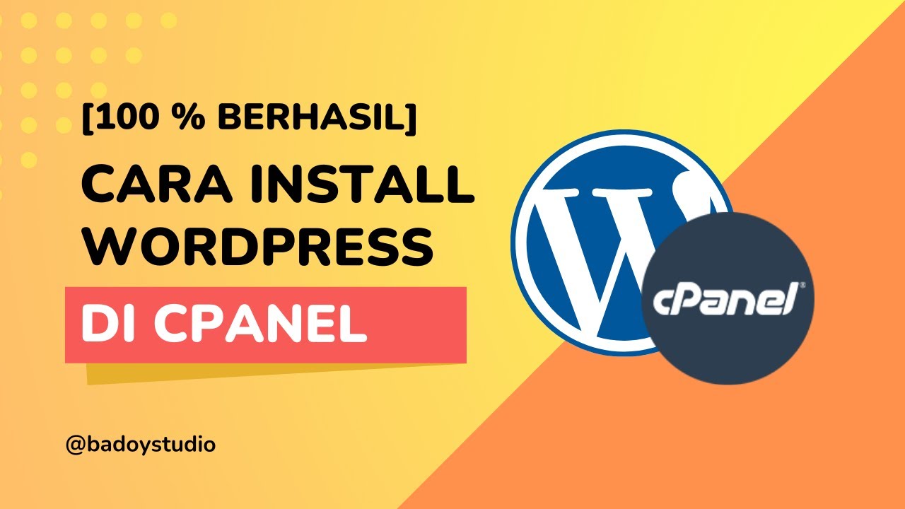 GAMPANG BANGET! CARA INSTALL WORDPRESS DI CPANEL HOSTING