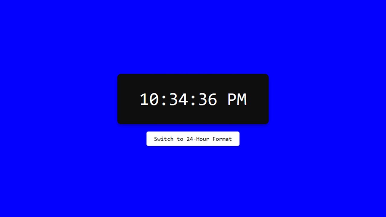 Digital Clock With 24 Hour Switcher   HTML  _ CSS  _  JavaScript
