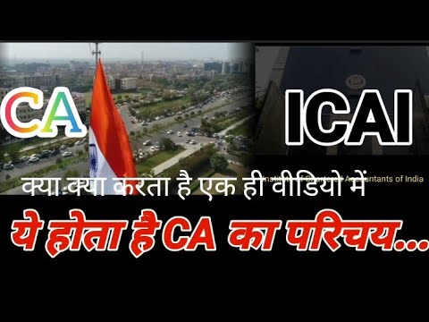 CA का परिचय / CA क्या करता है /ICAI/ca Full form/what do CA 🇮🇳💲💲🔥#ca #icai #professional #business